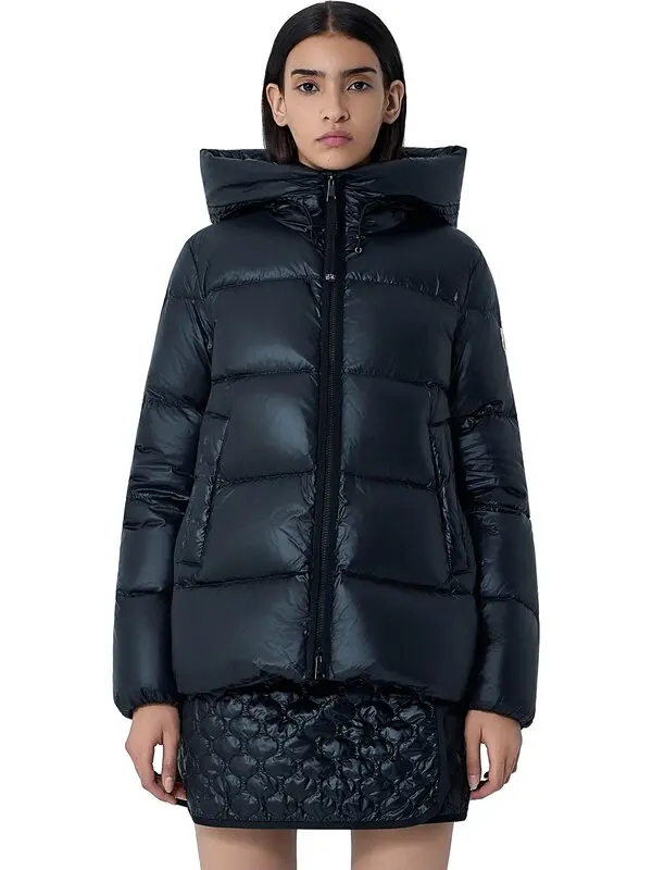 Moncler Quilted Hooded Parka - Black
