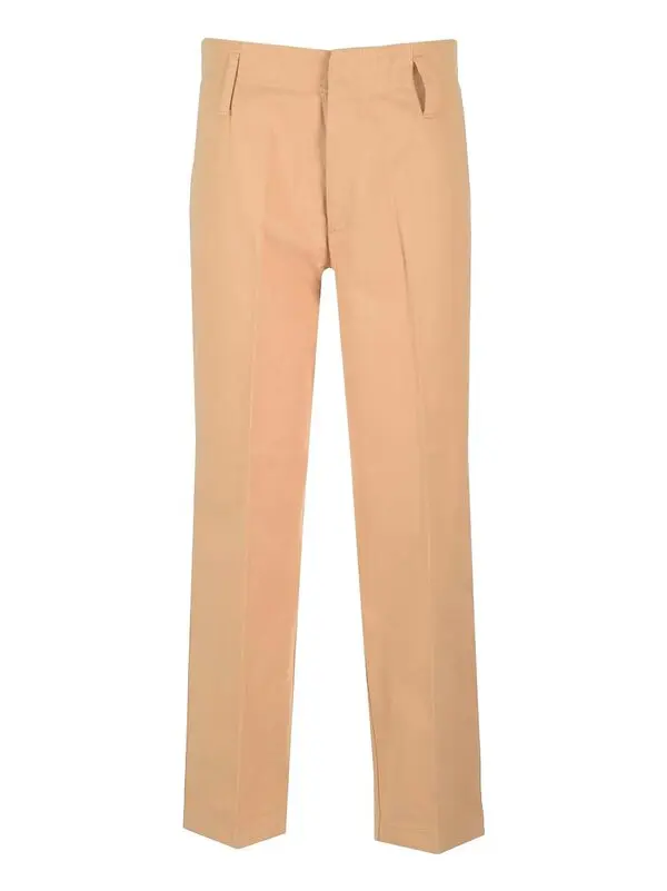 FORTE_FORTE Twill Cotton Chino Pants - Cream