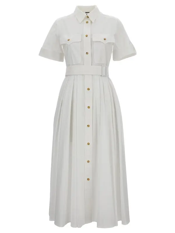 FAY Short Sleeve Shirt Dress - Multicolor