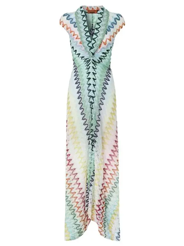 Missoni Geometric Pattern Maxi Dress - Neutrals