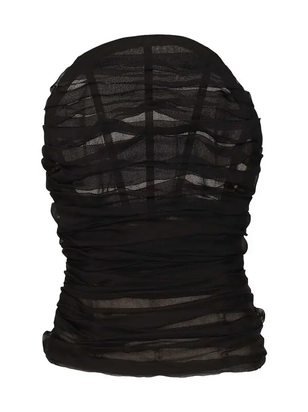 Balenciaga Fitted Bustier Top - Black