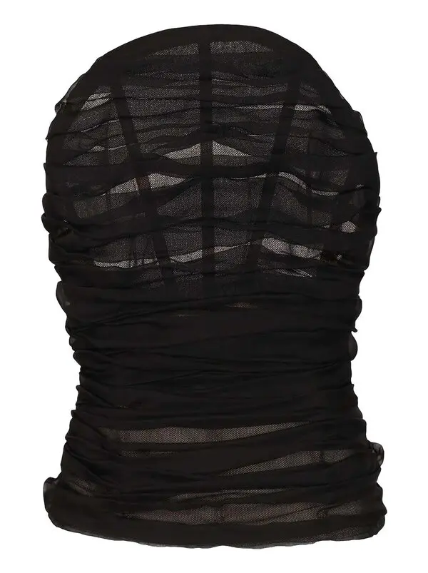 Balenciaga Fitted Bustier Top - Black