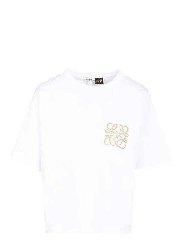 Loewe Crocheted Anagram T-shirt - White