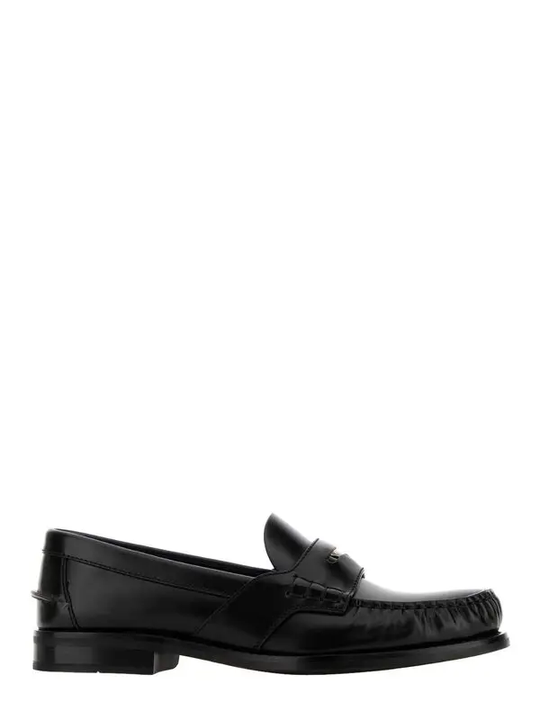 Prada Leather Loafers - Black