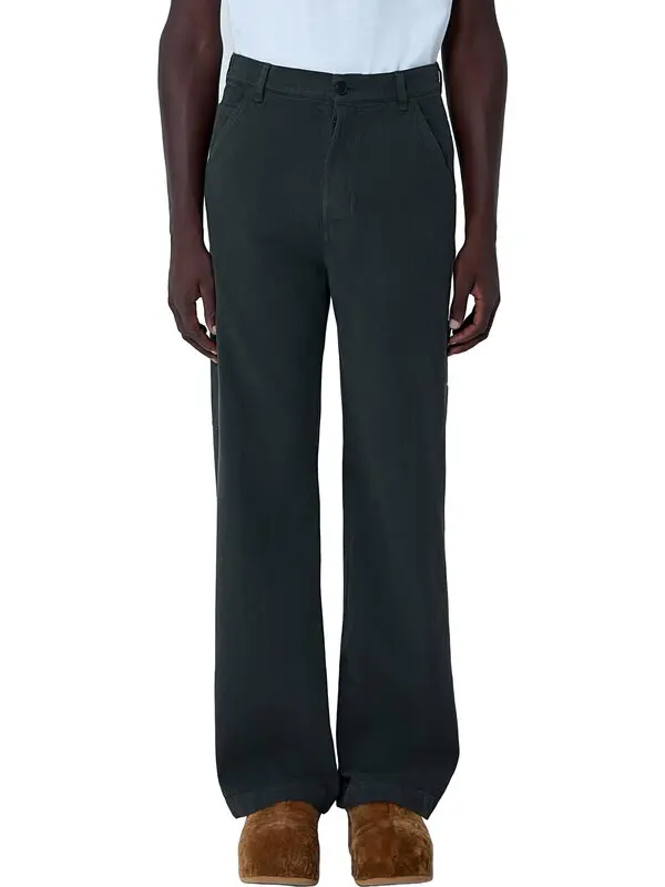 Dries Van Noten Drawstring Cotton Pants - Gray