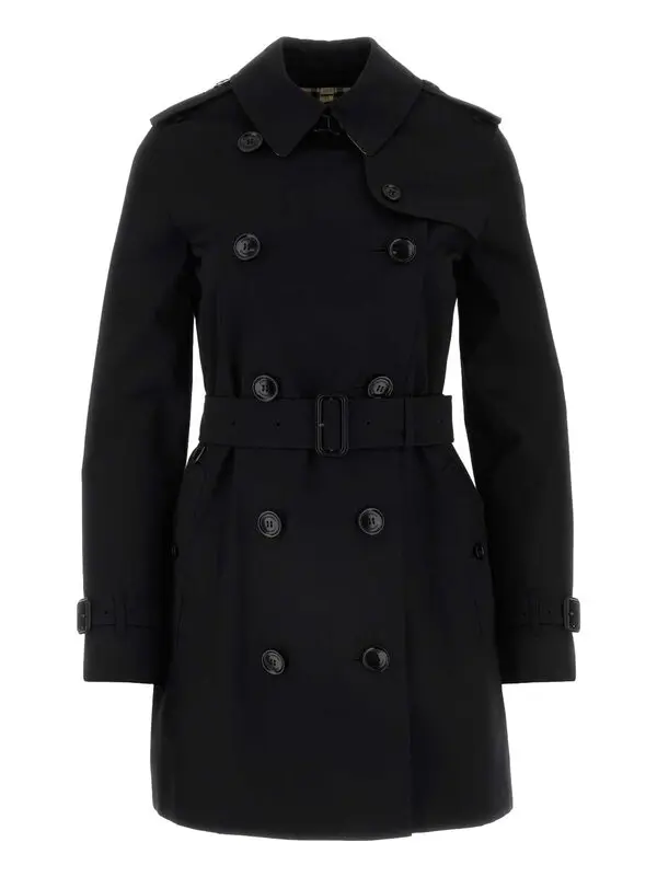 Burberry Cotton Trench Coat - Black
