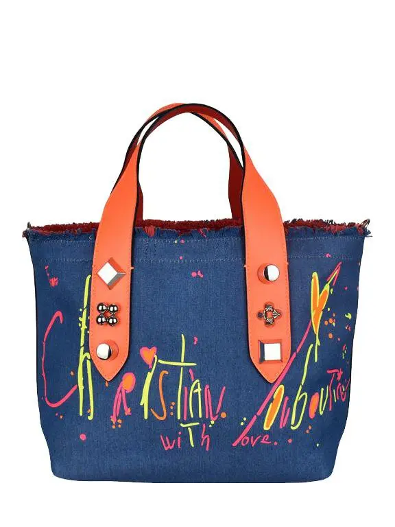 CHRISTIAN LOUBOUTIN Frangibus Small Tote Bag - Blue
