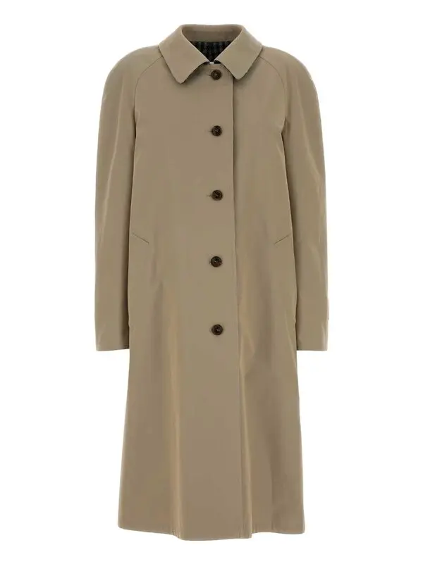 Miu Miu Beige Gabardine Reversible Trench Coat - Brown