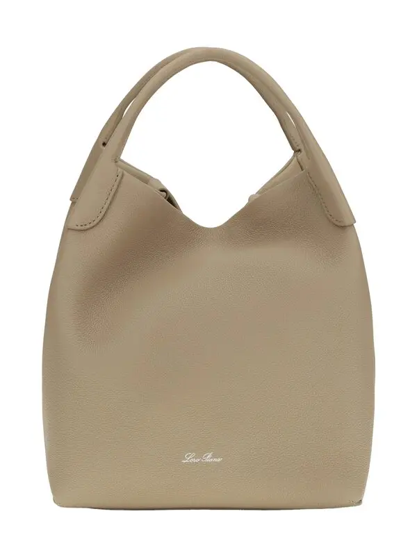 Loro Piana Bale Large Shoulder Bag - Cream