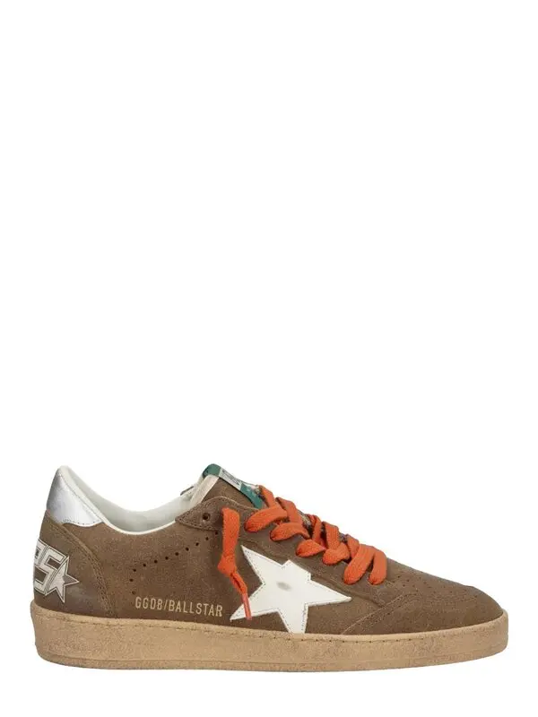 GOLDEN GOOSE Ball Star Leather Sneakers - Brown