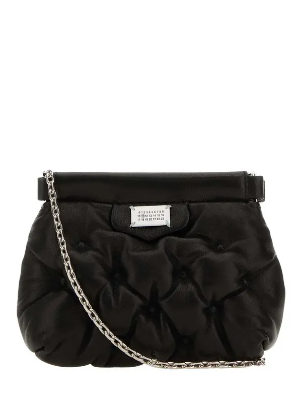 MAISON MARGIELA Nappa Leather Baby Glam Slam Classique Crossbody Bag - Black