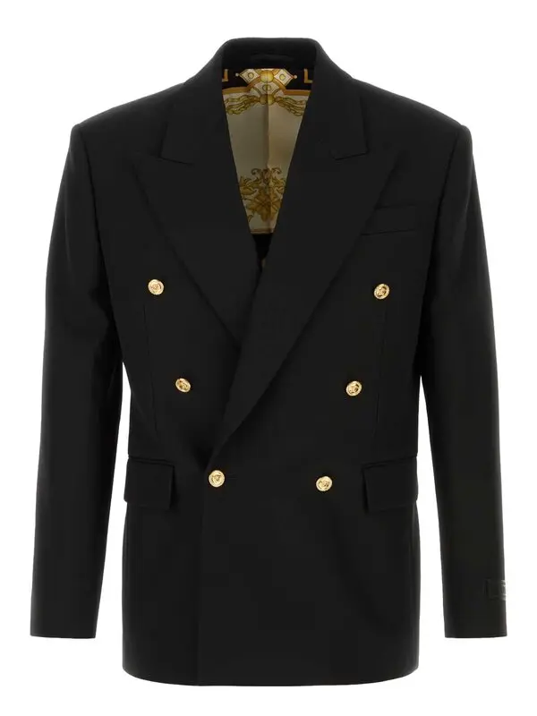 Versace Wool Blazer - Black