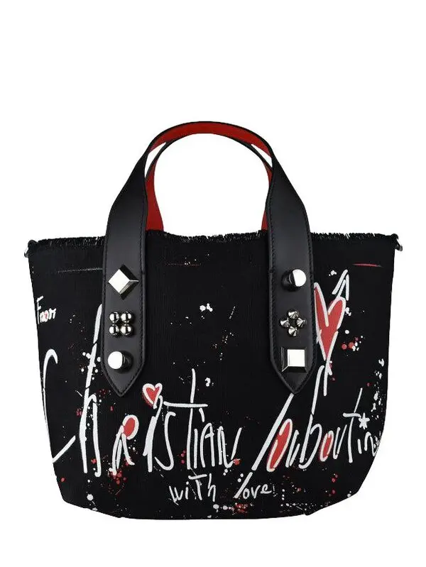 CHRISTIAN LOUBOUTIN Frangibus Small Tote Bag - Black