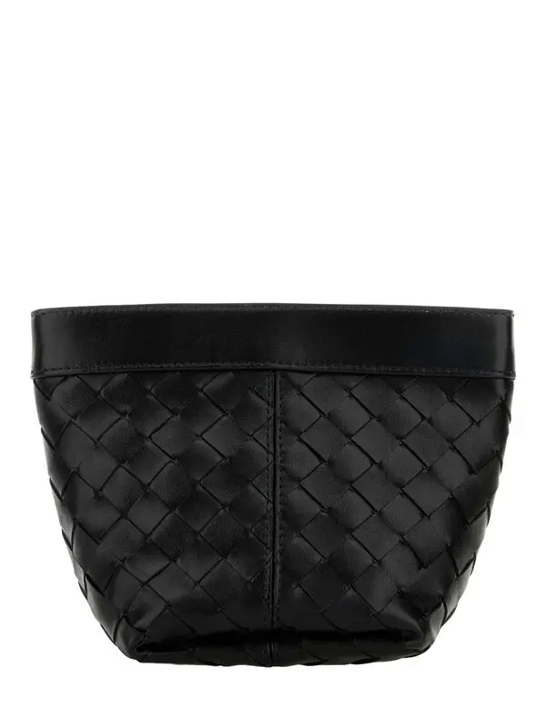 Bottega Veneta Small Flip Flap Pouch - Black