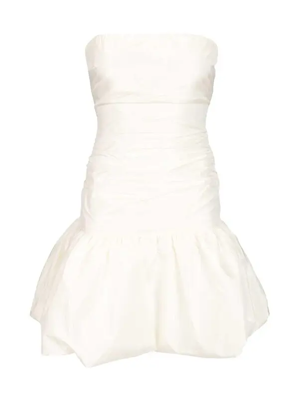 ROTATE BY BIRGER CHRISTENSEN Strapless Balloon Dress - White