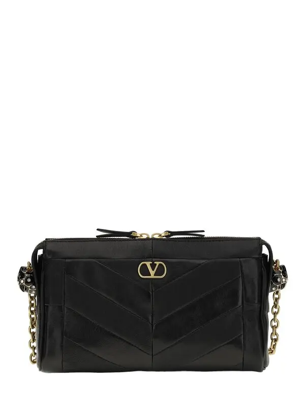 Valentino Garavani Panthea Small Shoulder Bag - Black