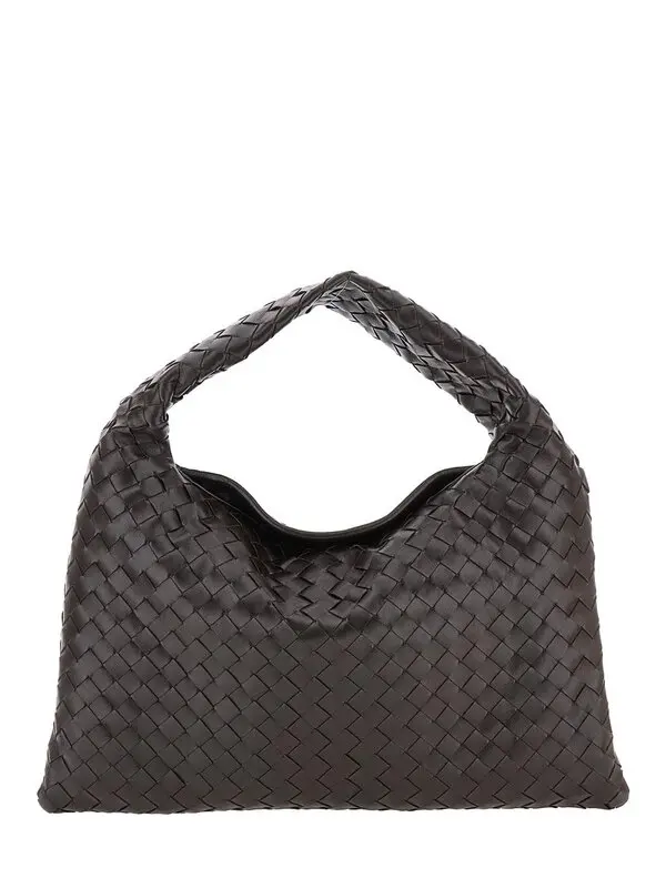 Bottega Veneta Small Shoulder Bag With Intreccio Motif - Brown