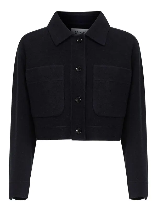 Max Mara Double Jersey Cropped Jacket - Multicolor