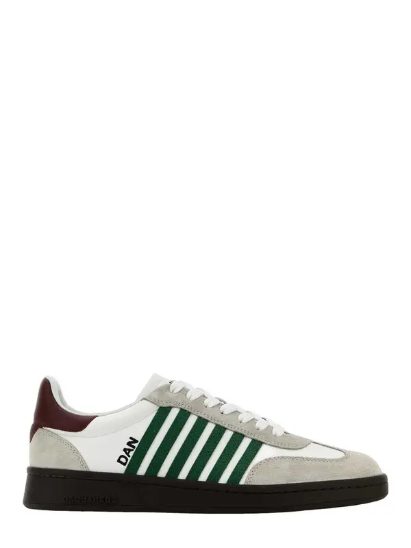 Dsquared2 Leather Boxer Sneakers - White