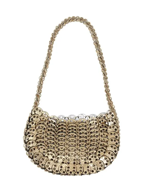 Rabanne Moon Flip Shoulder Bag - Gold