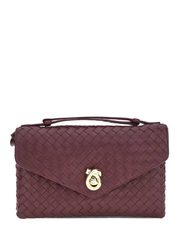 Bottega Veneta Knot Lock Lambskin Shoulder Bag - Multicolor