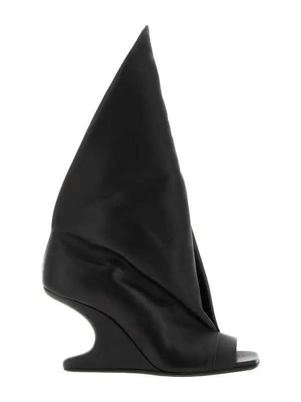 Rick Owens Cantilever 8 Strutter Sandals - Black