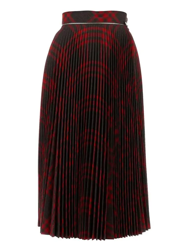 Burberry Embroidered Jersey Skirt - Multicolor