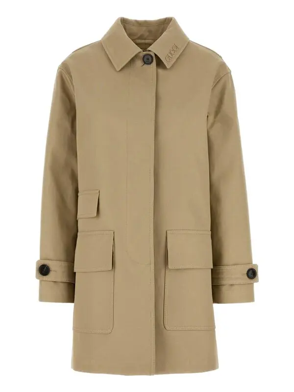 Gucci Beige Drill Overcoat - Brown