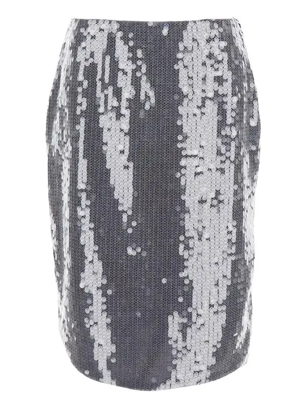 ROTATE BY BIRGER CHRISTENSEN Sequin Embellished Pencil Skirt - Multicolor