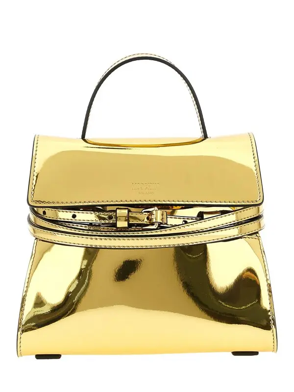 Moschino Tie Me" Handbag - Gold