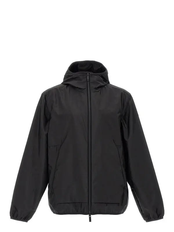 Moncler Granier Zip-up Raincoat - Black