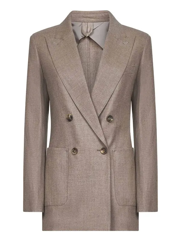 Max Mara Turtledove Stretch Cashmere Harald Blazer - Multicolor