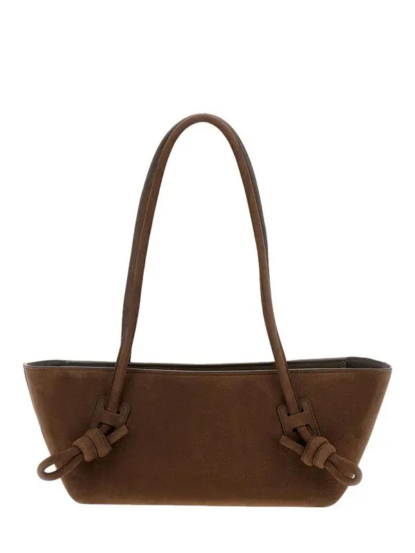Hereu Fleca Suede Calfskin Handbag With Knot Detailing - Multicolor