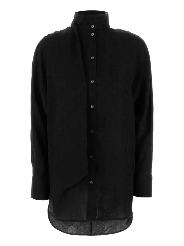 FERRAGAMO Silk Shirt - Black