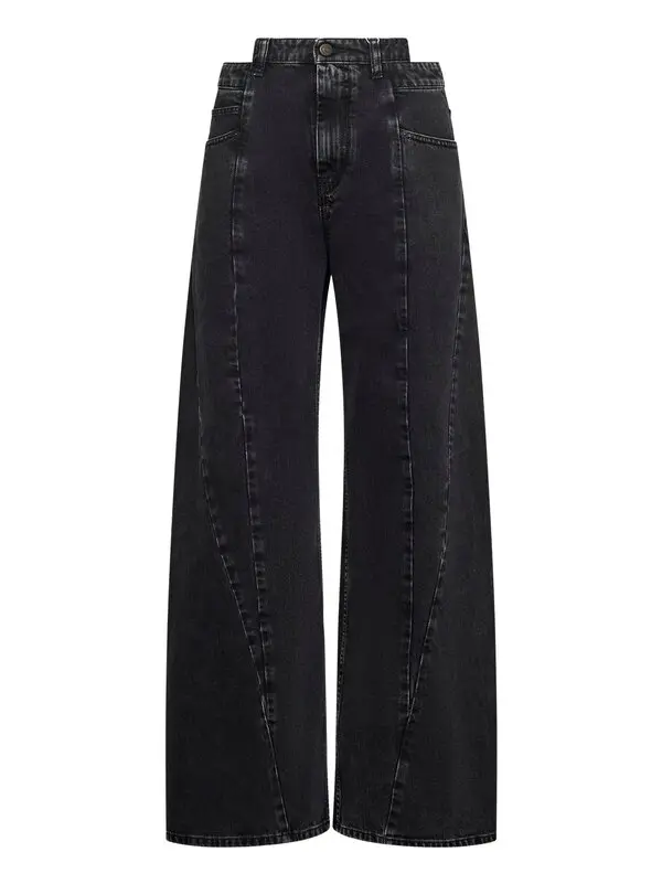 MAISON MARGIELA Decortiqué Wide Leg Jeans - Multicolor