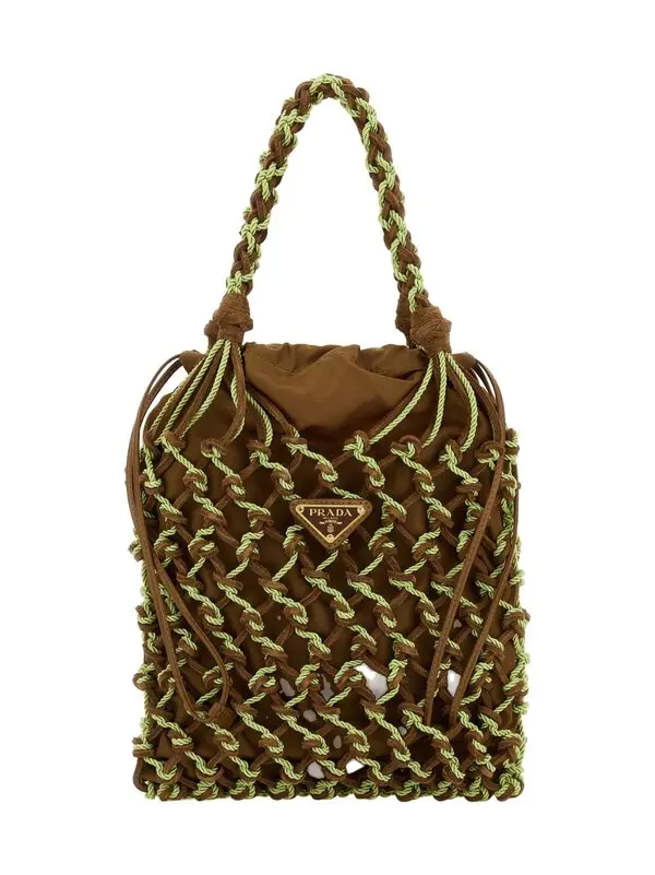 Prada Two-tone Mesh Handbag - Multicolor