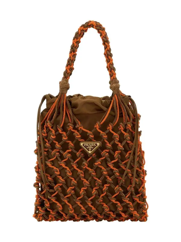 Prada Two-tone Mesh Handbag - Multicolor