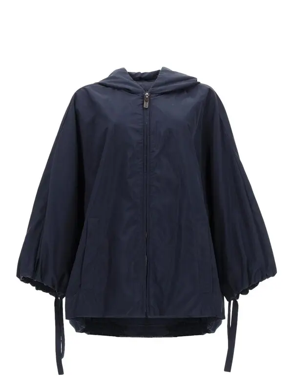 Max Mara Giacca In Taffetà Antigoccia Jacket - Blue