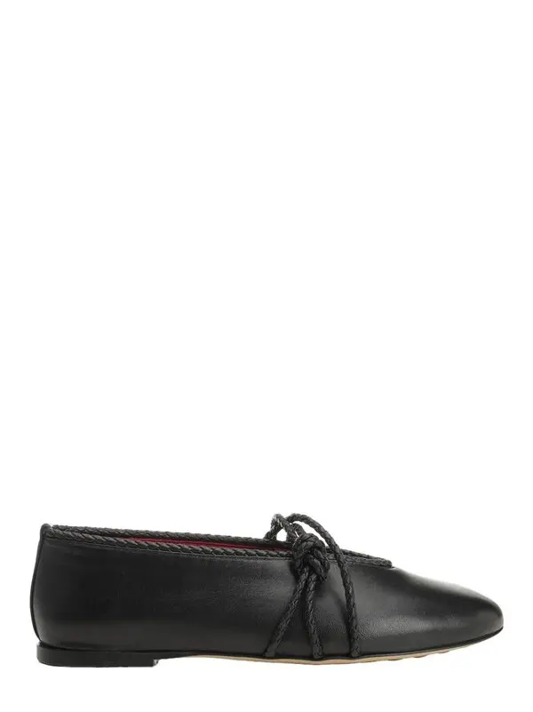 Bottega Veneta Rosa Mary Jane Flats - Black