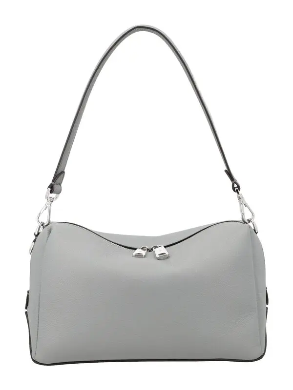 Fendi Medium Baguette Leather Shoulder Bag - Gray