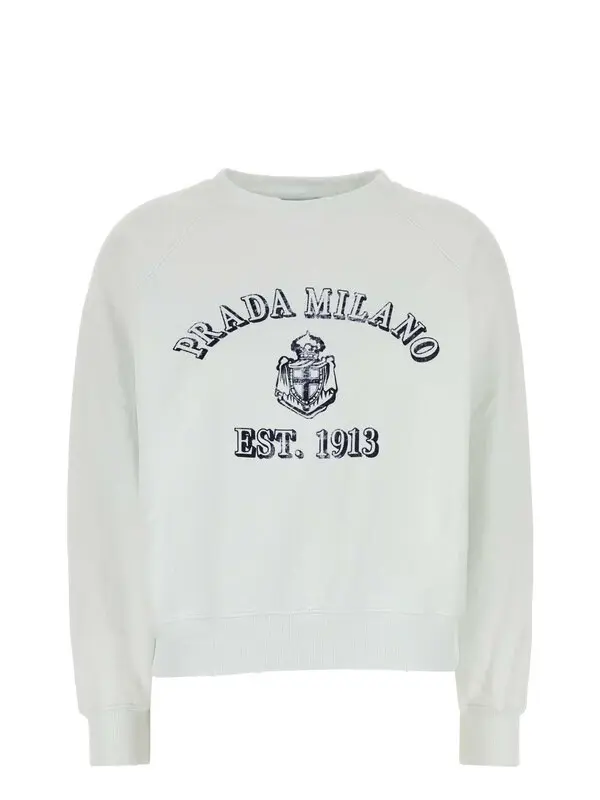 Prada Logo Sweatshirt - White