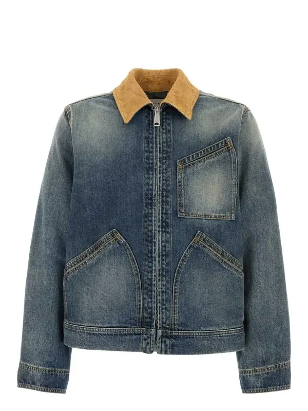 Alexander McQueen Denim Trucker Jacket - Blue