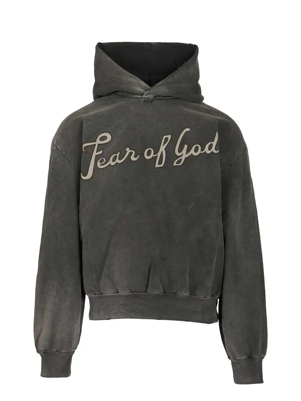 Fear Of God 26 Classic Half Raglan" Hoodie - Black