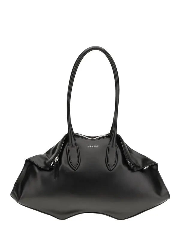 Alexander McQueen Manta Shoulder Bag - Black