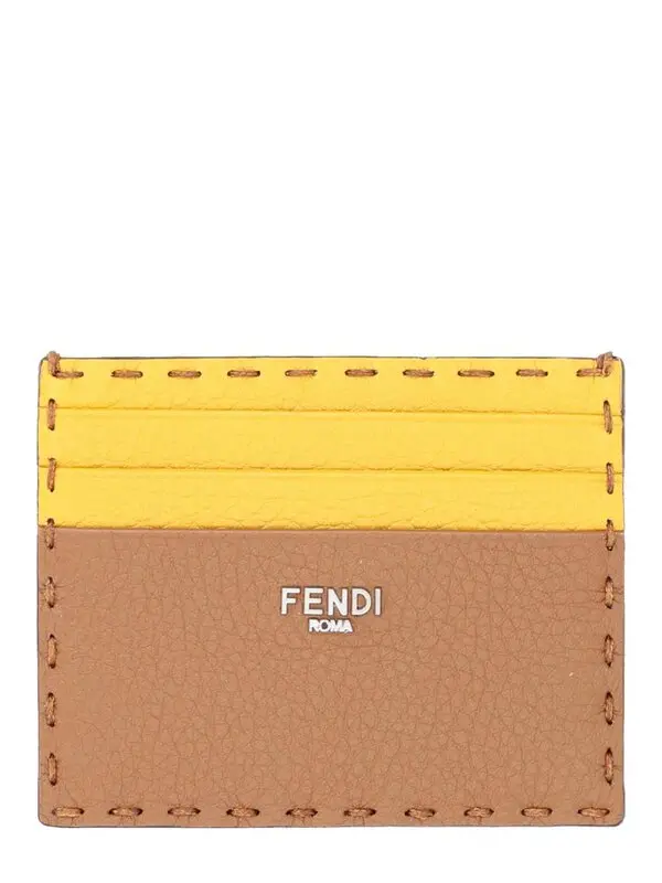 Fendi Roma Cardholder In Calf Leather - Brown