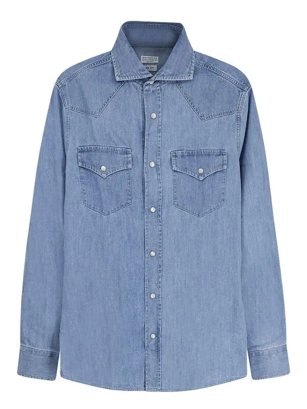 Brunello Cucinelli Denim Shirt - Multicolor