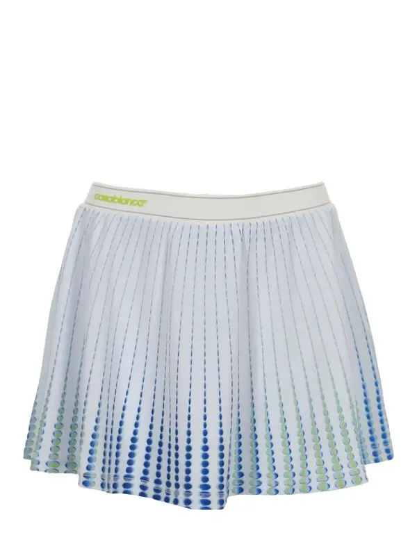 Casablanca Miniskirt With Gradient Print - White