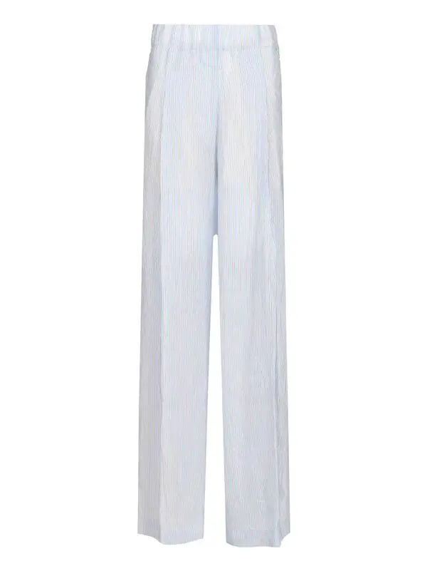 Dries Van Noten Striped Wide-leg Trousers - Blue