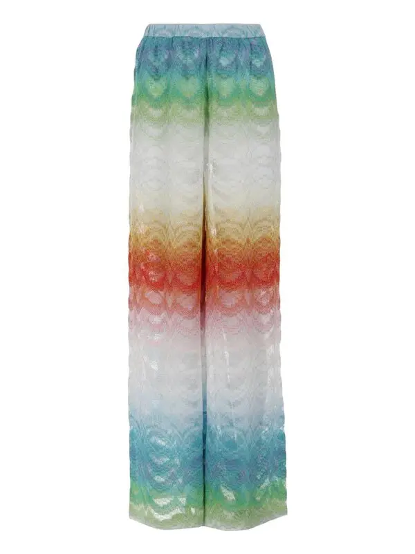 Missoni Pantalone Copricostume" Metallic Viscose Trousers - Multicolor