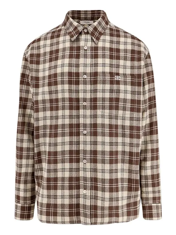 Celine Madras Wool Shirt - Multicolor